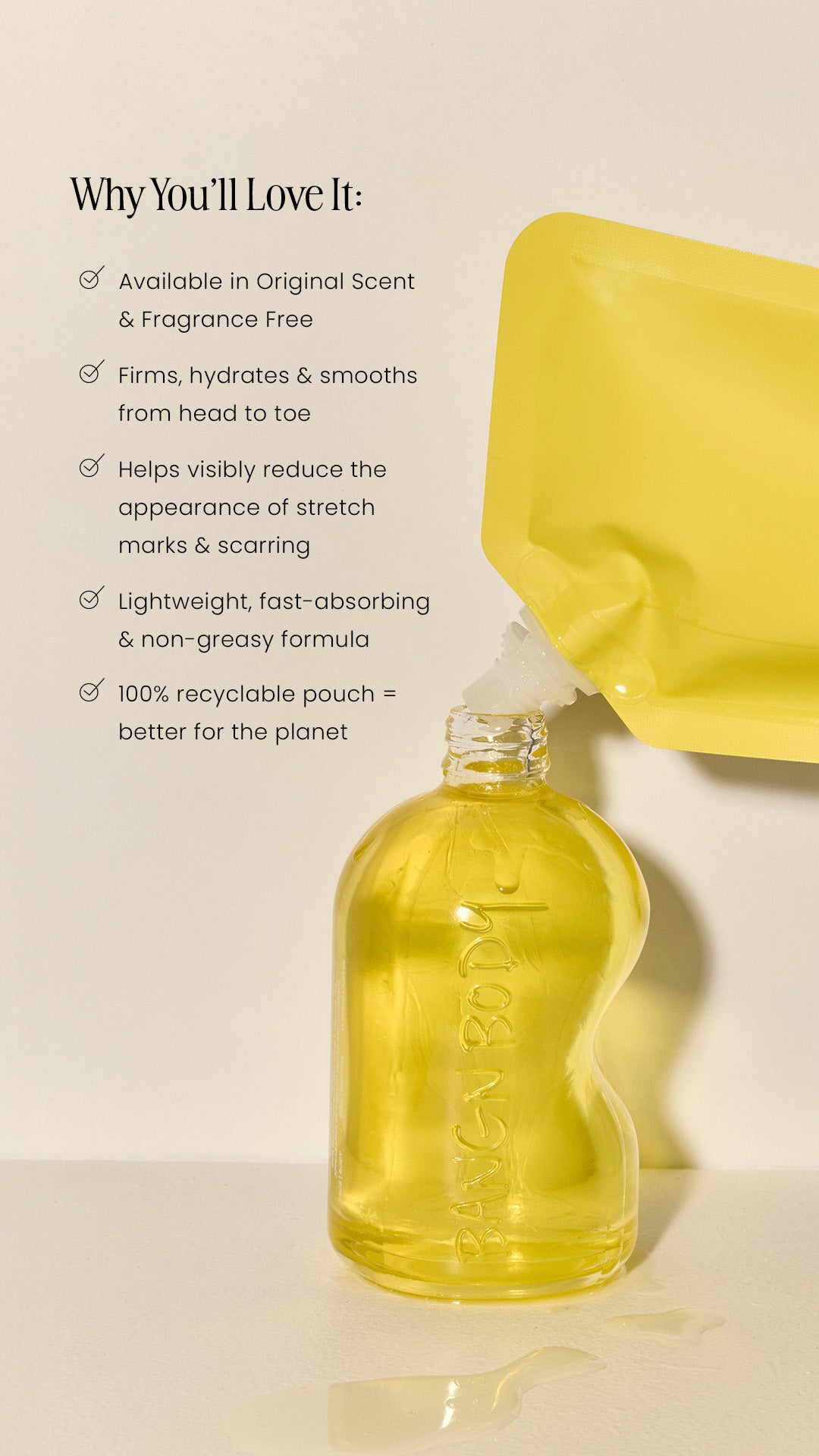 Firming Oil Reill | Firm & Restoring Face & Body Oil Refill | Bangn Body